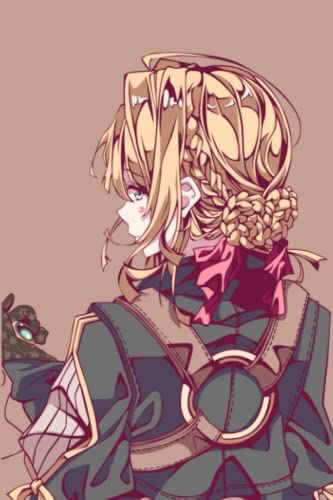 Violet evergarden notebook: Violet evergarden anime Themed Colorful ...