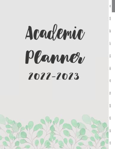 Academic Planner 2022-2023: Simple Monthly Planner with Monthly Tabs ...