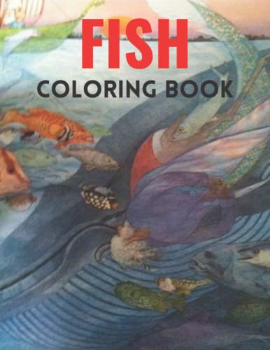 Fish Coloring Book: There are 60 different fish designs to choose from ...