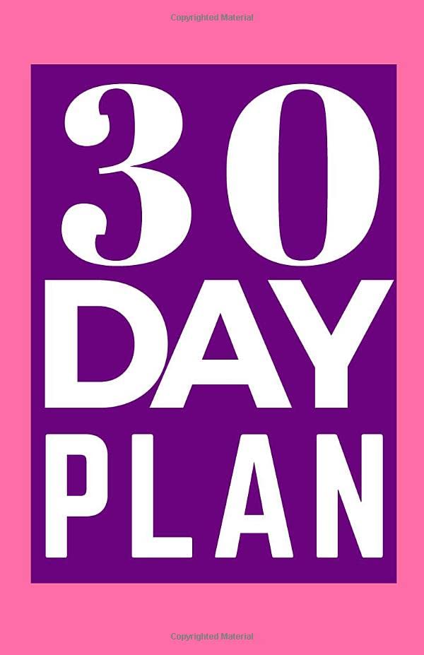 30 Day Plan Track Your 30 Days To Success By Brand Rep Stationary 