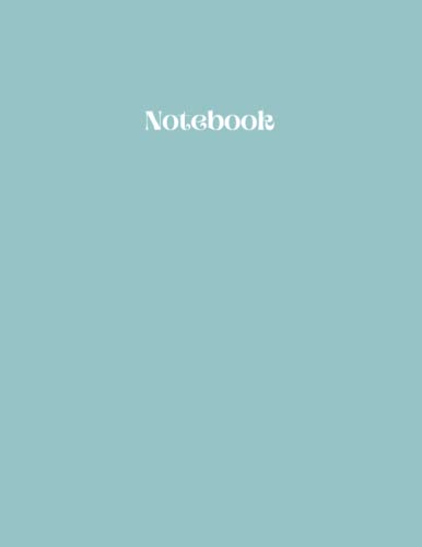 Notebook: Light Teal Extra Large 400 page Lined Journal Notebook by ...
