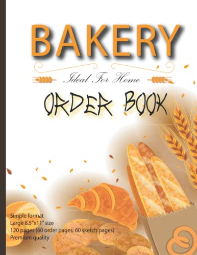Bakery Order Book: Organizer Journal & Notebook|Cupcakes, Cookies ...