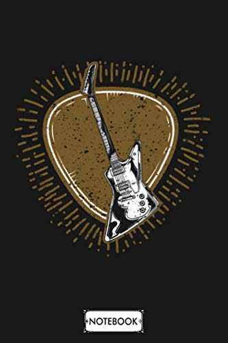 Vintage Guitar Pick Notebook: Matte Finish Cover, Diary, Lined College ...