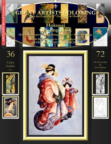 Hokusai Coloring Book: Hokusai Complete Art Coloring Book #2 - Rare ...