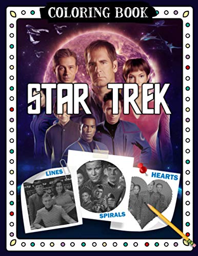 Star Trek Coloring Book: Lines Spirals And Hearts by Merced Suarez ...