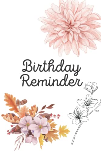 Birthday Reminder Book, Small Notebook for Recording Birthdays and ...