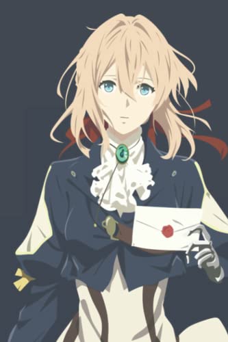 Violet evergarden notebook: Violet evergarden anime Themed Colorful ...