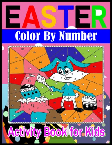 Easter Color By Number Activity Book For Kids: A Fun Color by Number ...
