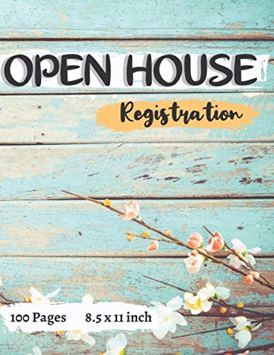OPEN HOUSE Registration: Open house registration for your visitor 8.5 x ...