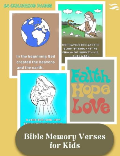 Bible Memory Verses for Kids - Scriptures and Psalms in a Coloring Book ...