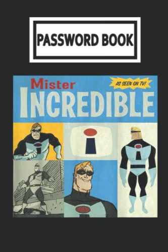 Password Book: The Incredịbles Graphic Password Organizer with ...