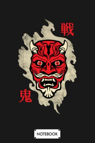 Yokai Demon Mask Japan Japanese Culture A65878 Notebook: 6x9 120 Pages ...