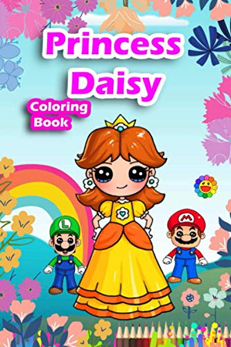 Princess Daisy Coloring Book: Perfect Gift Coloring Book For Kids And ...