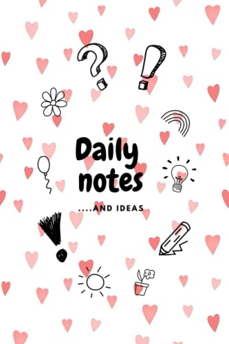 Daily Notes and Ideas: Cool Journal with Heart Design for Girls by ...