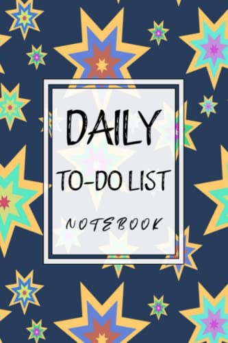 Daily To-Do List Notebook: Pretty Stars Cover, To Do List Notebook, 6 x ...