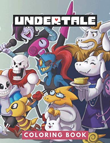 Undertale Coloring Book: Perfect Christmas Gift For Kids And Adults Who ...