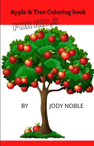 Apple & Tree Coloring book: Easy Coloring Book,Coloring Book for ...