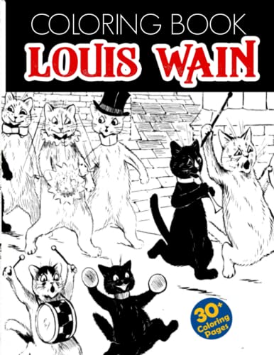 Louis Wain Coloring Book: Kaleidoscope Kittens & Cats Coloring Book ...