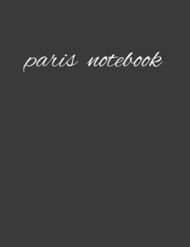 Paris Notebook: Paris Notebook Vintage Eiffel Tower Journal: Paris ...