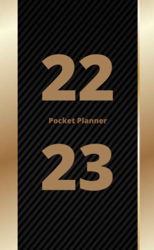 2022-2023 Monthly Pocket Planner- Black Cover: Small Planner 2022-2023 ...