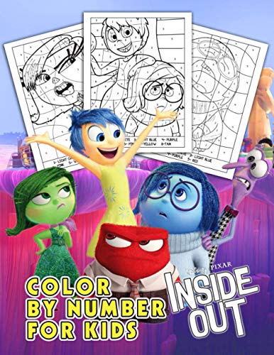 Inside Out Color By Number For Kids: Beauty Various Coloring Pictures ...