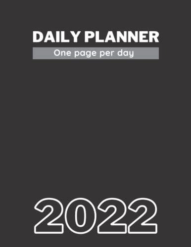 Daily Planner 2022 - One Page Per Day: 2022 Appointment Calendars ...