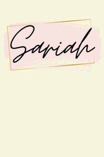Sariah: Personalized Sketchbook Cute with Name Sariah on the cover ...
