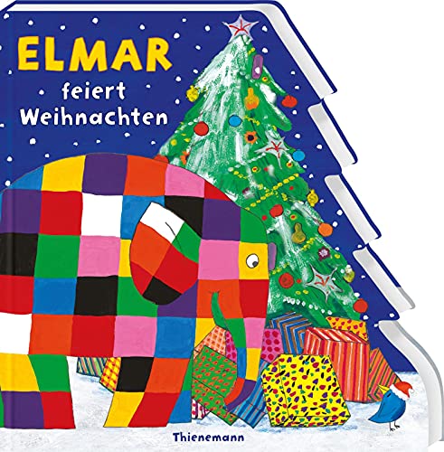 Elmar: Elmar feiert Weihnachten: Auffällig gestaltetes Pappbilderbuch ...