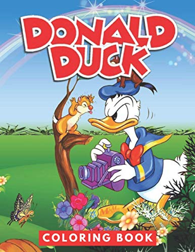 Donald Duck Coloring Book: Perfect Christmas Gift For Kids And Adults ...