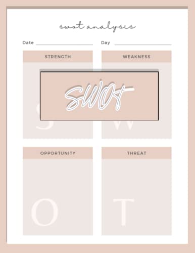 SWOT ANALYSIS: Swot Log Book and Planner / Time Management Matrix. by ...