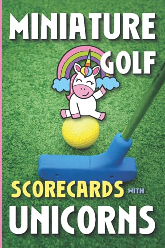 Miniature Golf Scorecards With Unicorns: Fun For Kids To Keep Track of ...