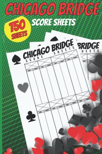 chicago Bridge Score Sheets: chicago Bridge Score Pads Notebook for ...