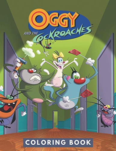 Oggy And The Cockroaches Coloring Book: Perfect Christmas Gift For Kids ...