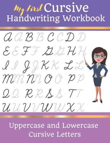 My First Cursive Handwriting Workbook: Practice Uppercase and Lowercase ...
