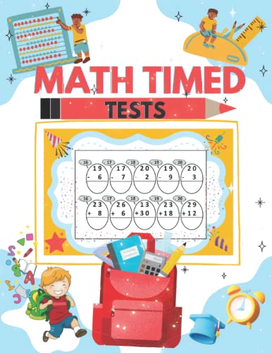 Math Timed Tests: Timed Tests for Kids, Educational Workbook, Addition ...