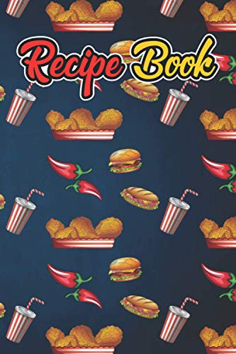 Recipe Book: Food Recipe Book Record Tracker Sheet With Hot Spicy ...