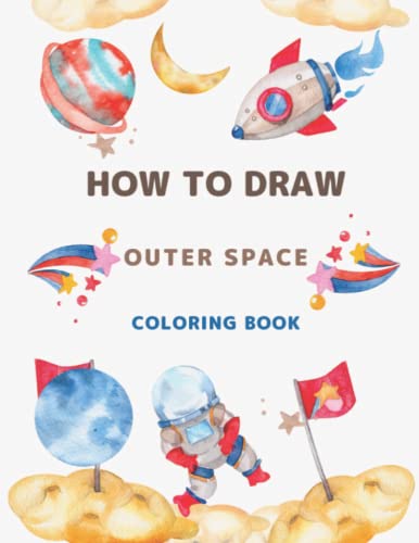 How To Draw Outer Space & Coloring Book | Space Drawing Book For Kids ...