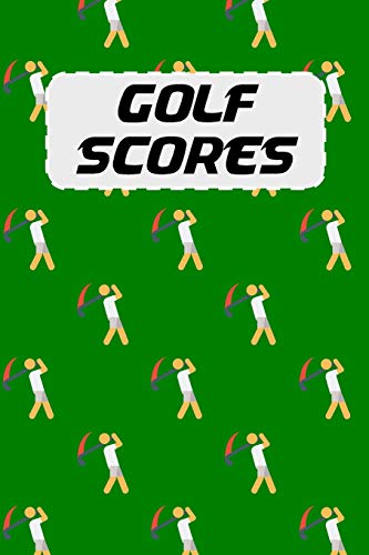 Golf Scores: 6x9 golf scorebook with scorecards and monthly stats ...
