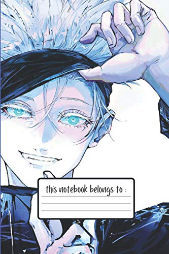 Satoru Gojo Notebook: Lined Journal for Satoru Gojo lovers 041 by ...