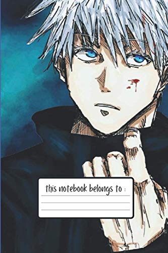 Satoru Gojo Notebook: Lined Journal for Satoru Gojo lovers 084 by ...