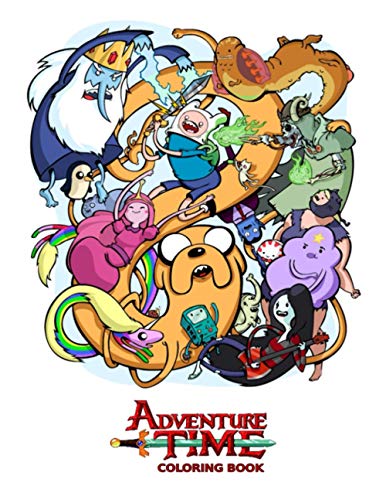 Adventure Time Coloring Book: +40 Coloring Pages of your favourite ...