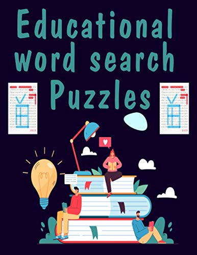 Educational word search Puzzles: Challenging Puzzle Book for Summer ...