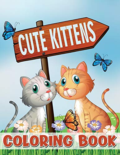 Cute Kittens Coloring Book: Pusheen Coloring Book, Cat Coloring Book ...
