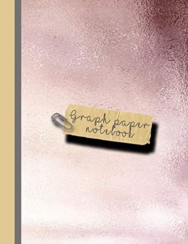 Graph paper notebook: Large sparkle glitter school graph paper ruled ...