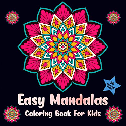 Easy Mandalas Coloring Book For Kids: Beautiful Mandala coloring book ...
