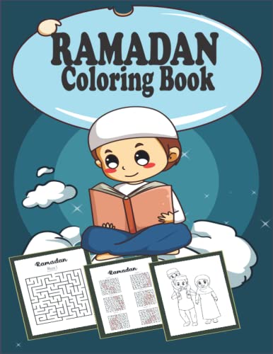 Ramadan Coloring Book & Activity Book For Kids: Islamic Activity Book ...