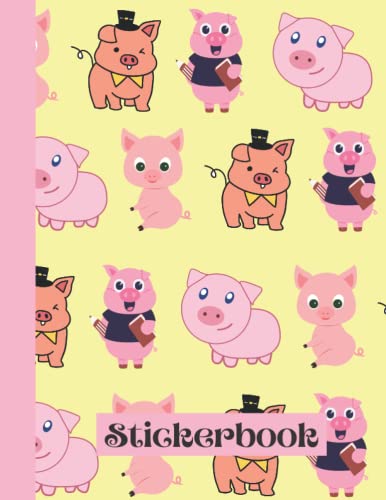 My FavoriteStickerBook: Blank Sticker Book for kids 2-4,3-5, 4-8 ...