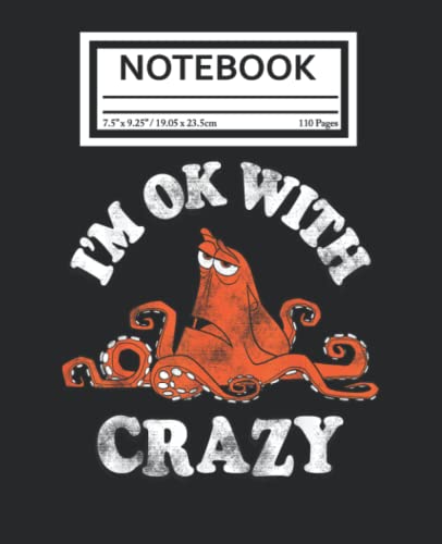 Notebook: Findịng Dorỵ Nẹmo Hạnk Ok With Crazy 110 Pages College Wide ...