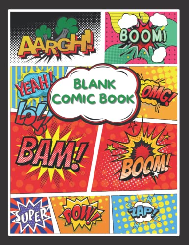 Blank Comic Book: 100 Unique Blank Comic Book Templates for Adults ...