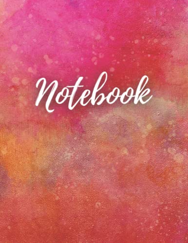 Notebook: 8.5"X11" 100 Page College Ruled Beautiful Abstract Art Glossy ...